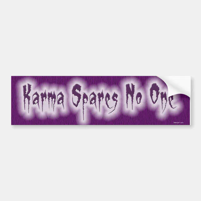 Karma Bumper Sticker | Zazzle