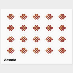 Karma ... Endless Knot or Eternal Knot Classic Round Sticker | Zazzle