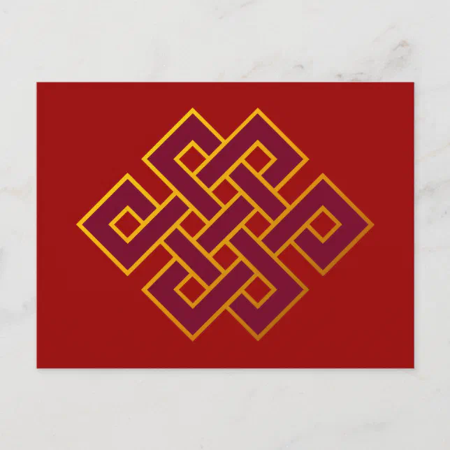 Karma ... Endless Knot or Eternal Knot Postcard | Zazzle