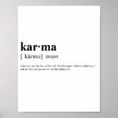 Karma Poster | Zazzle