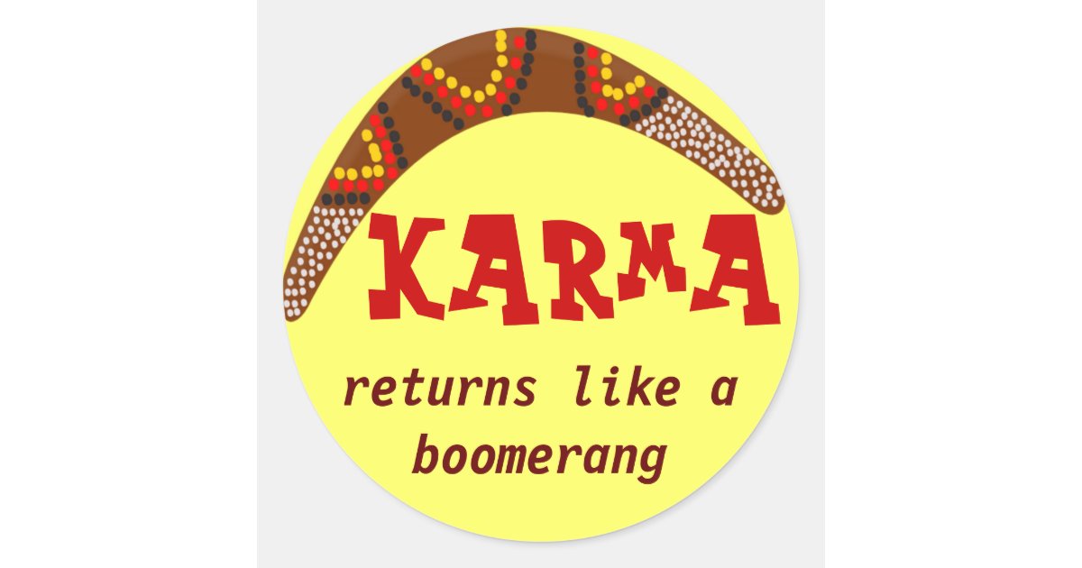 Karma sticker | Zazzle