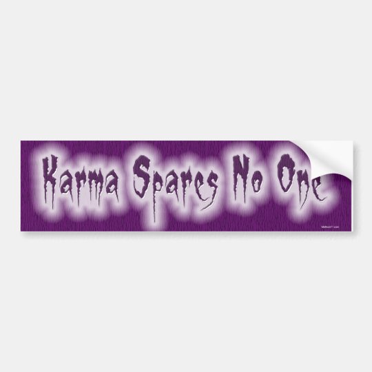 Karma W Bumper Sticker | Zazzle.com
