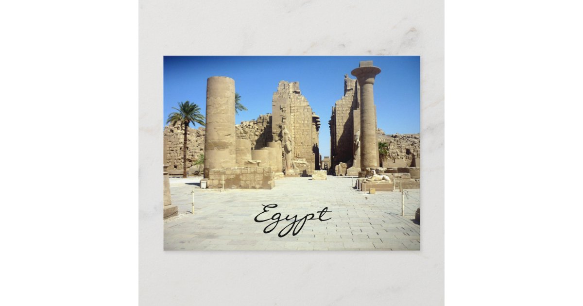 karnak complex postcard | Zazzle