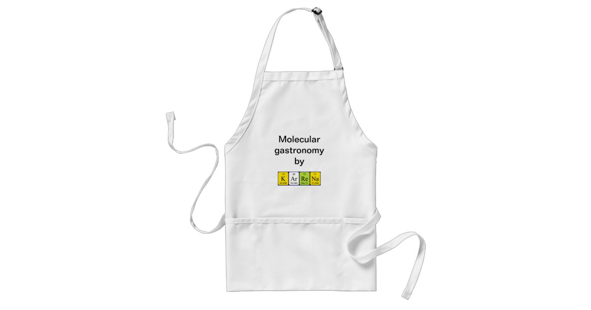 Karrena periodic table name apron | Zazzle