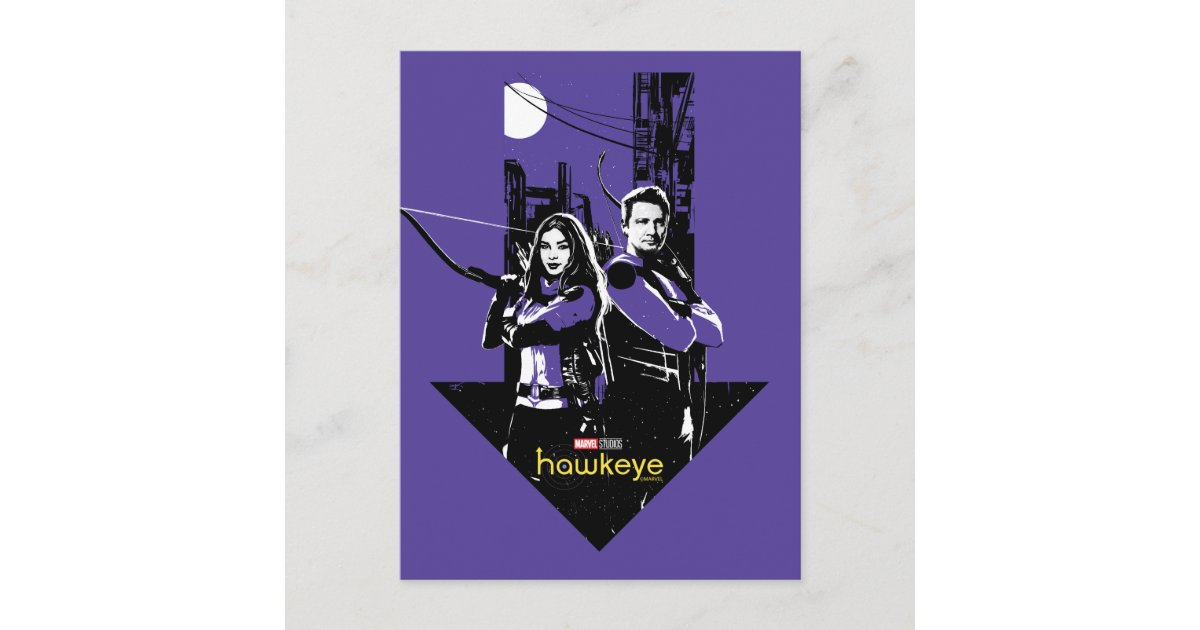 Kate Bishop & Hawkeye Arrow Graphic Postcard | Zazzle