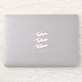 Katherine Decorative Name in Pink x3 Sticker | Zazzle