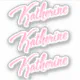 Katherine Decorative Name in Pink x3 Sticker | Zazzle