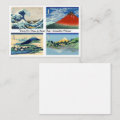 Katsushika Hokusai - 36 Views of Mount Fuji Note Card | Zazzle