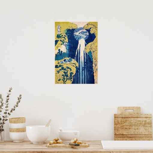 Katsushika Hokusai - Amida Falls Poster | Zazzle