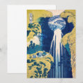 Katsushika Hokusai - Amida Falls Thank You Card | Zazzle