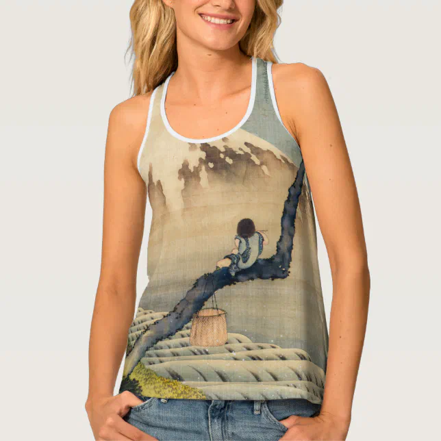 Katsushika Hokusai - Boy Viewing Mount Fuji Tank Top | Zazzle