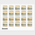 Katsushika Hokusai Enoshima in the Sagami province Square Sticker | Zazzle