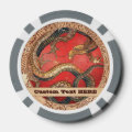 Katsushika Hokusai Mythical Legendary Dragon art Poker Chips | Zazzle