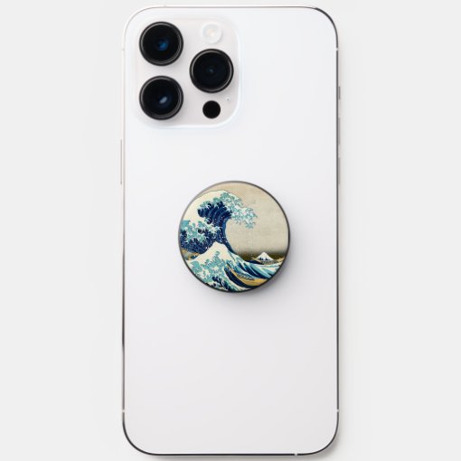 Katsushika Hokusai - The Great Wave off Kanagawa PopSocket | Zazzle