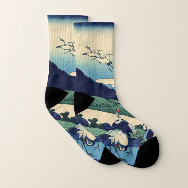 Katsushika Hokusai - Umegawa in Sagami province Socks | Zazzle