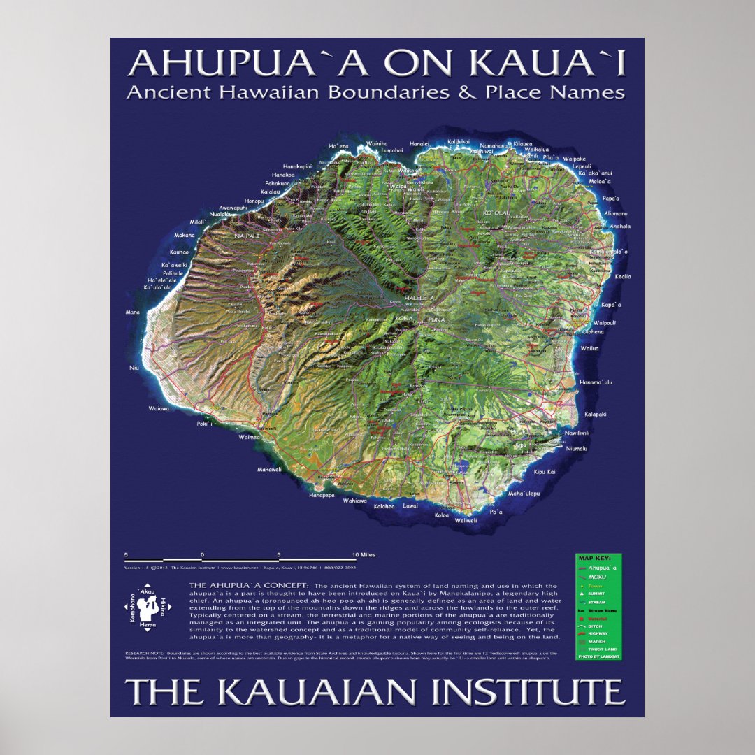 Kauai Ahupuaa Poster | Zazzle