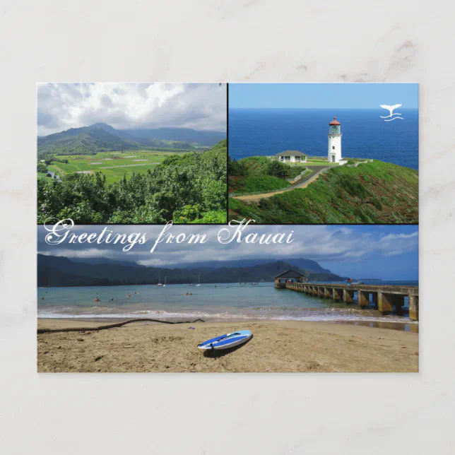 Kauai, Hawaii, Hanalei Bay, Kilauea Lighthouse Postcard | Zazzle