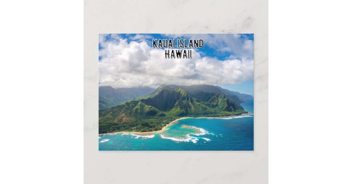 Kauai island on Hawaii Postcard | Zazzle