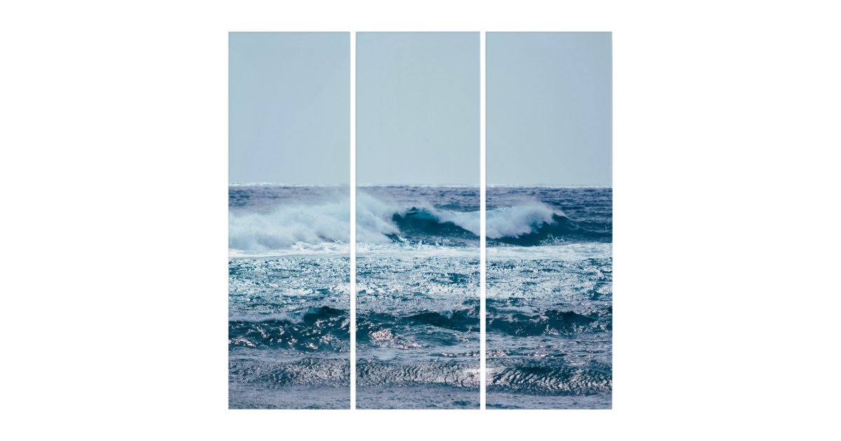 Kauai Ocean Waves Triptych | Zazzle