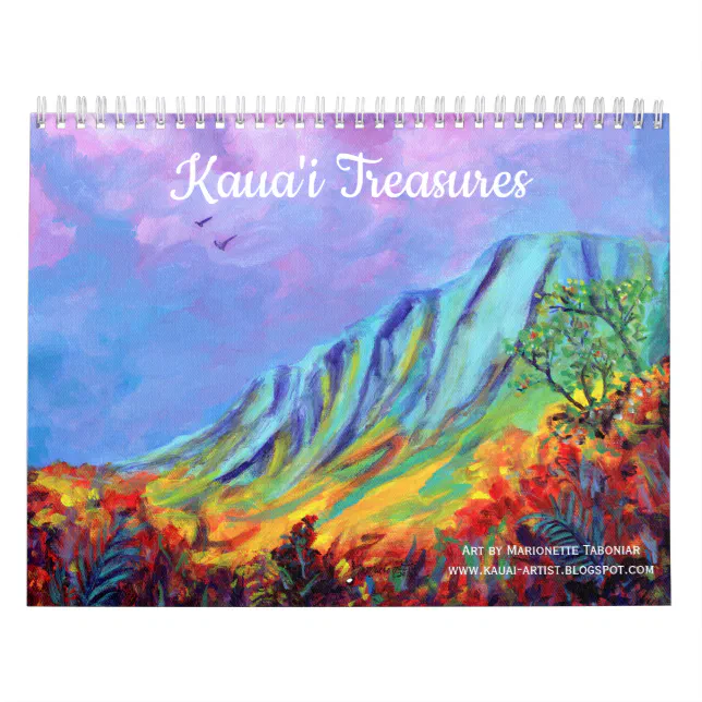 Kauai Seascapes and Landscapes Hawaiian Calendar | Zazzle