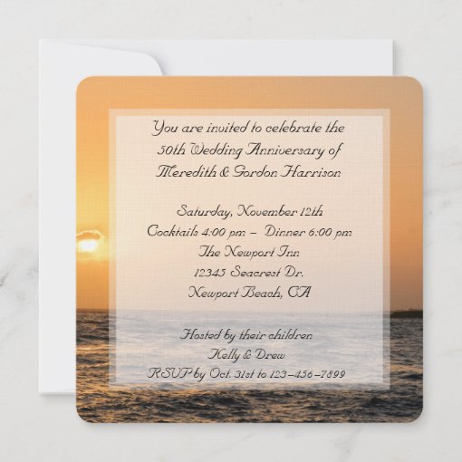 Kauai Sunset Invitation | Zazzle