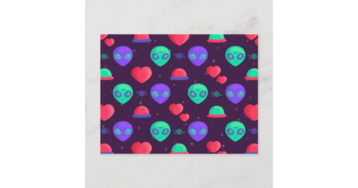 Kawaii Aliens Postcard | Zazzle