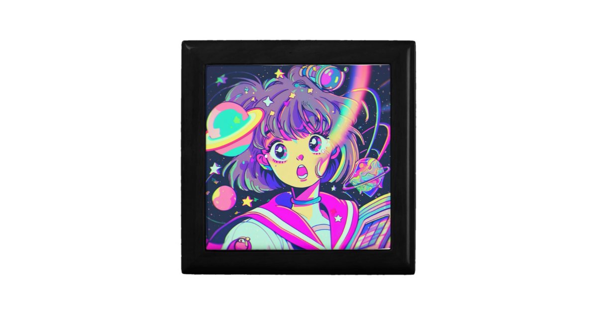 Kawaii Anime Girl Gift Box | Zazzle