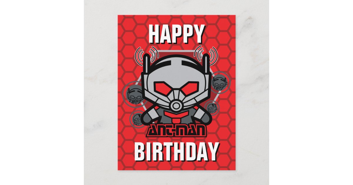 Kawaii Ant-Man Graphic Postcard | Zazzle