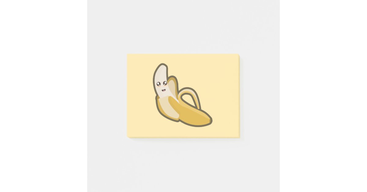 Kawaii Banana Post-it Notes | Zazzle