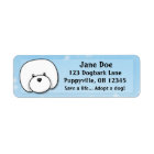 Cute Bichon Frise Return Address Mailing Label | Zazzle.com