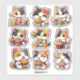 kawaii calico cat muffin Custom-Cut Vinyl Sticker | Zazzle