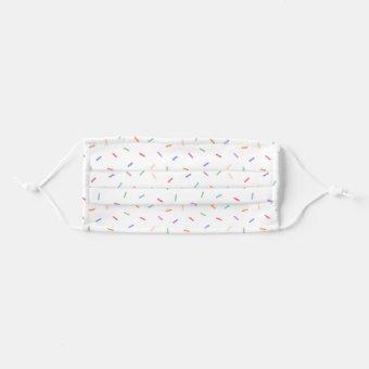 Kawaii Candy Sprinkles Adult Cloth Face Mask | Zazzle