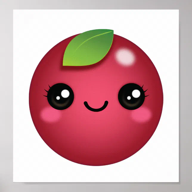 Kawaii Cranberry Poster | Zazzle
