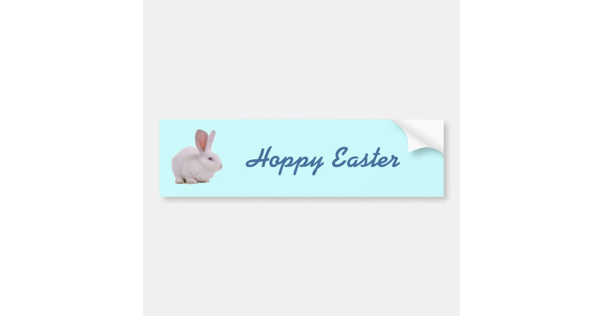 Kawaii Cute Bunny Bumper Sticker | Zazzle