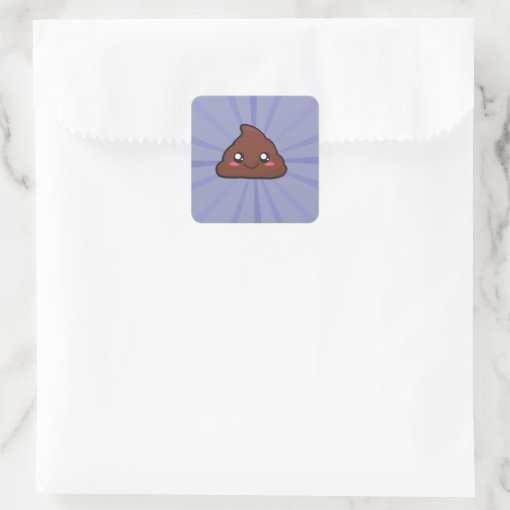 Kawaii cute poop sticker | Zazzle