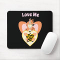 Kawaii Foxy Cosplay Love Heart Mouse Pad | Zazzle