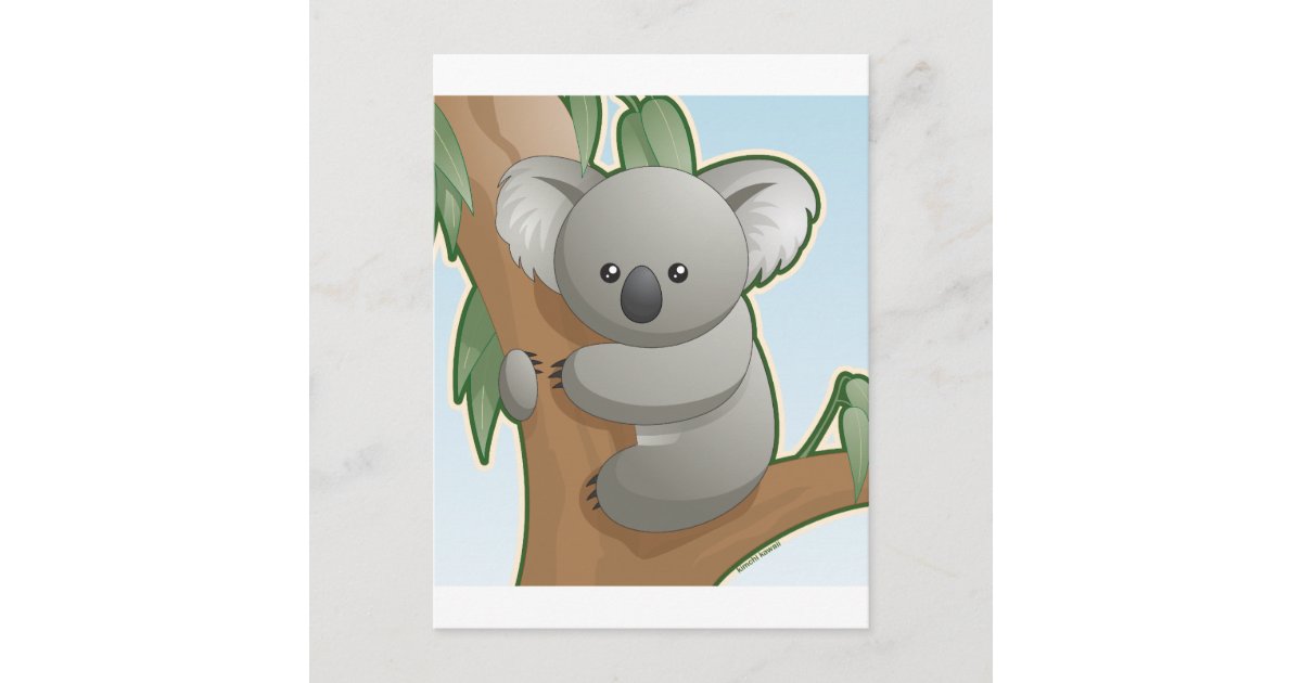 Kawaii Koala Postcard | Zazzle