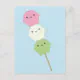 Kawaii Mochi Dango Postcard | Zazzle
