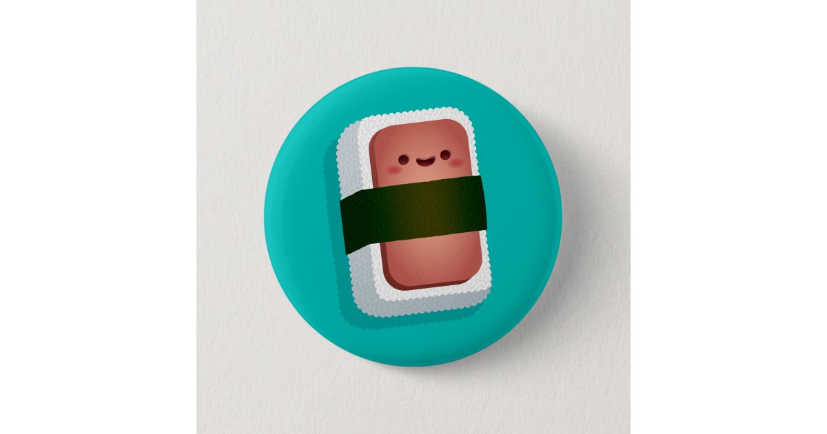 Kawaii Musubi Button | Zazzle