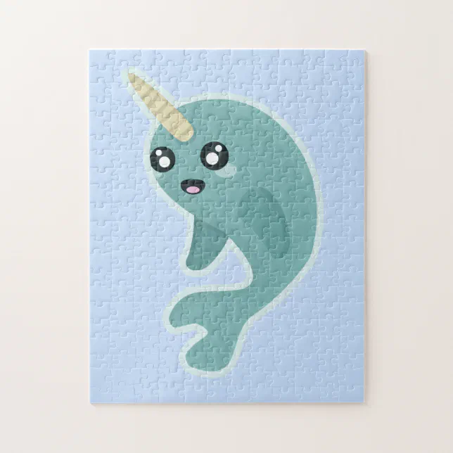 Kawaii Narwhal Jigsaw Puzzle | Zazzle