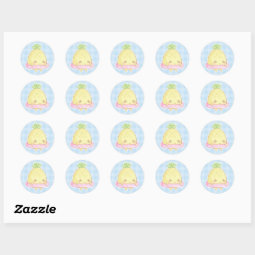 Kawaii Pineapple in Cute Pink Floatie Sticker | Zazzle