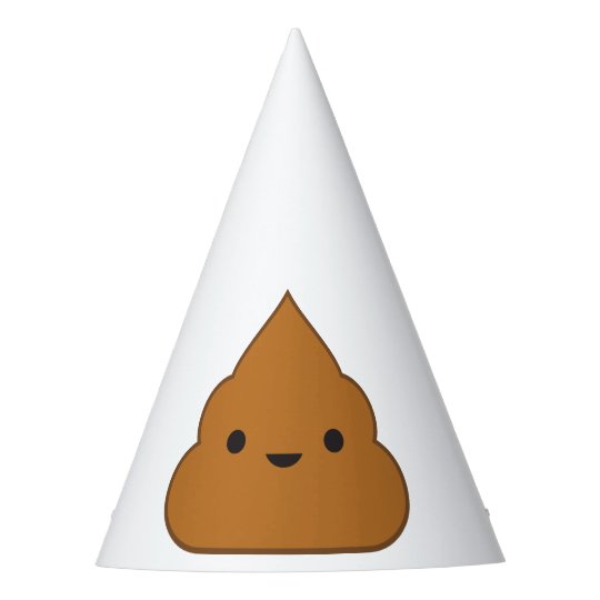 Kawaii Poop Party Hat | Zazzle.com