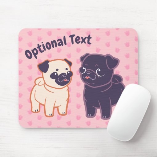Kawaii Pug Mouse Pad | Zazzle