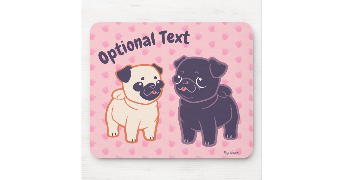 Kawaii Pug Mouse Pad | Zazzle