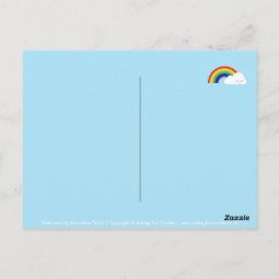 Kawaii Rainbow Postcard | Zazzle