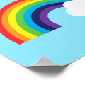 Kawaii Rainbow Poster | Zazzle