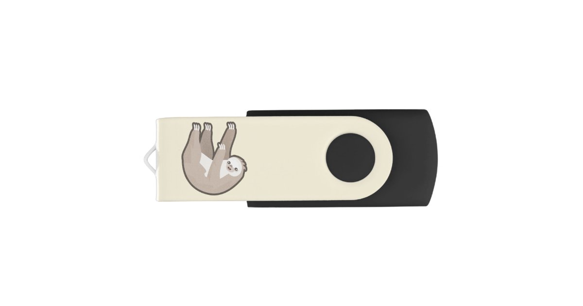 Kawaii Sloth Flash Drive | Zazzle