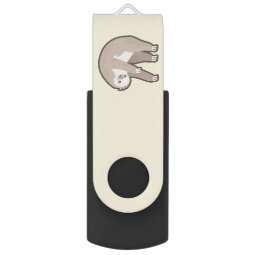 Kawaii Sloth Flash Drive | Zazzle