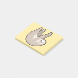 Kawaii Sloth Post-it Notes | Zazzle