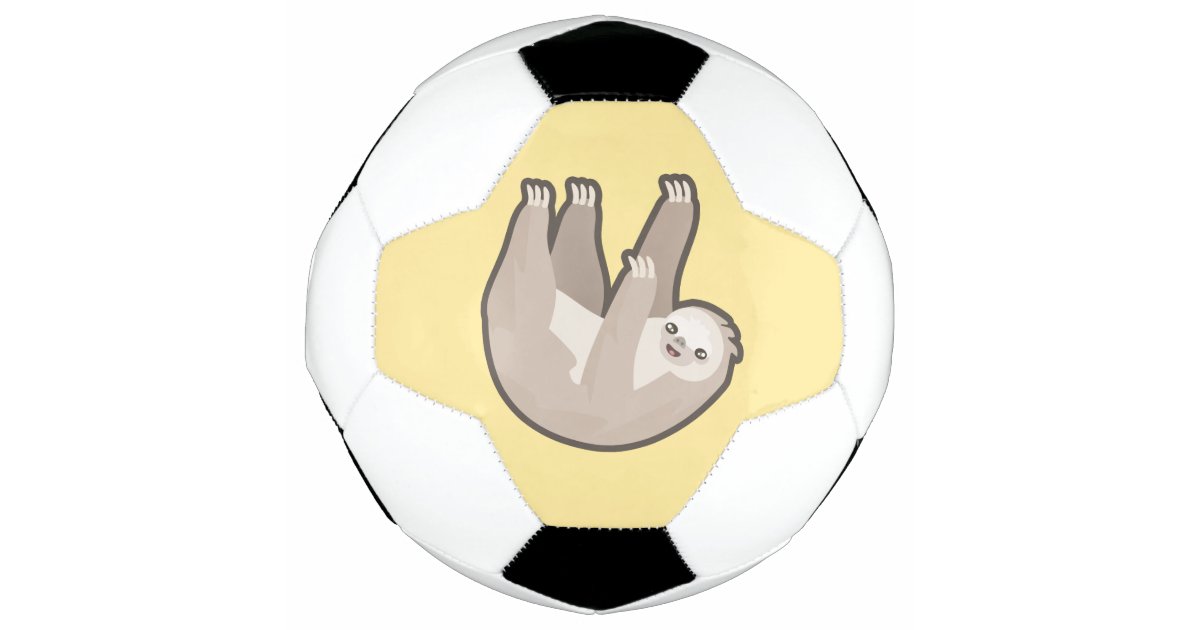Kawaii Sloth Soccer Ball | Zazzle